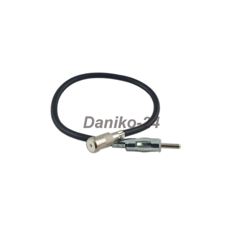 Antennenadapter DIN-Stecker ISO-Buchse mit Leitung 15cm, 2,99