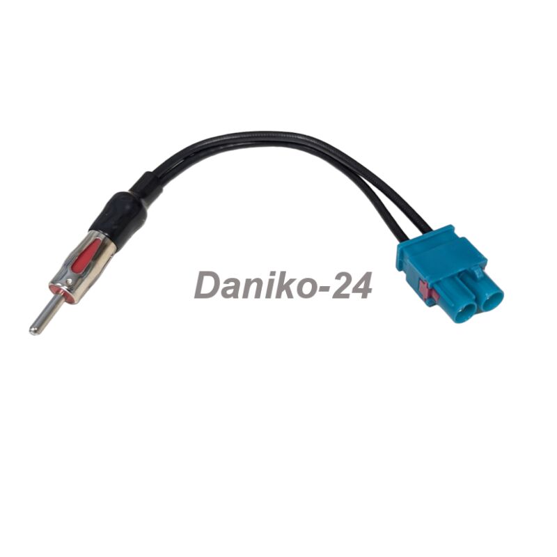 Radio Antenne Adapter ISO zu Doppel 2x Fakra DIN Radioantenne Stecker ...